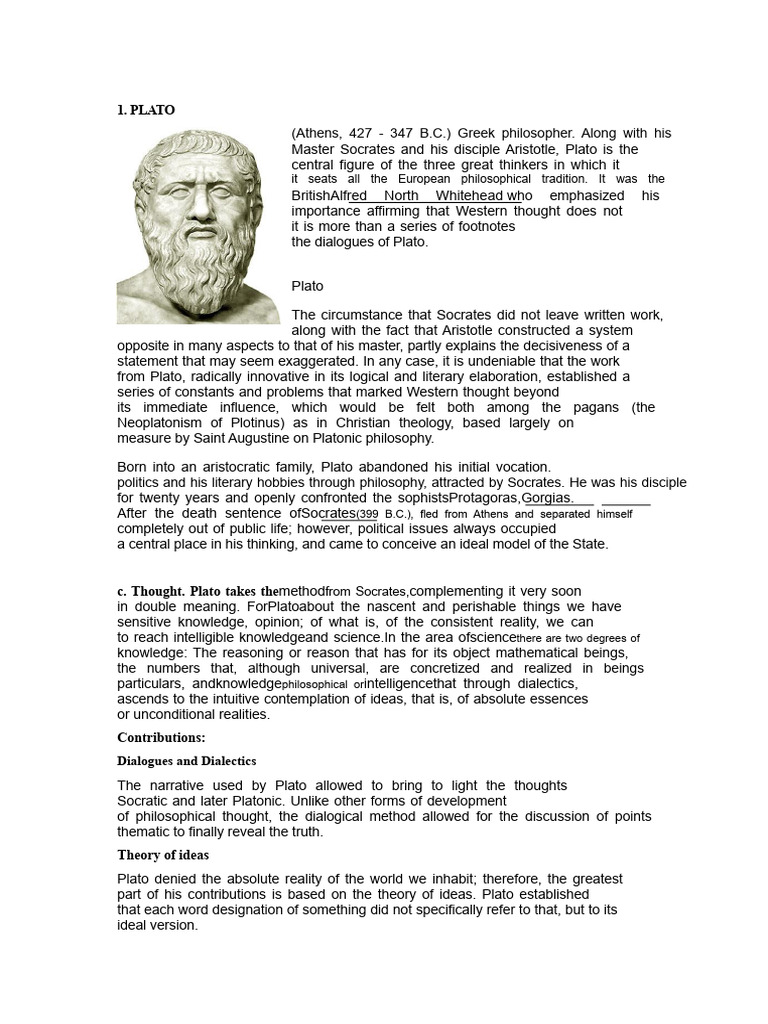 Biography 40 Philosophers | PDF | Plato | Idealism