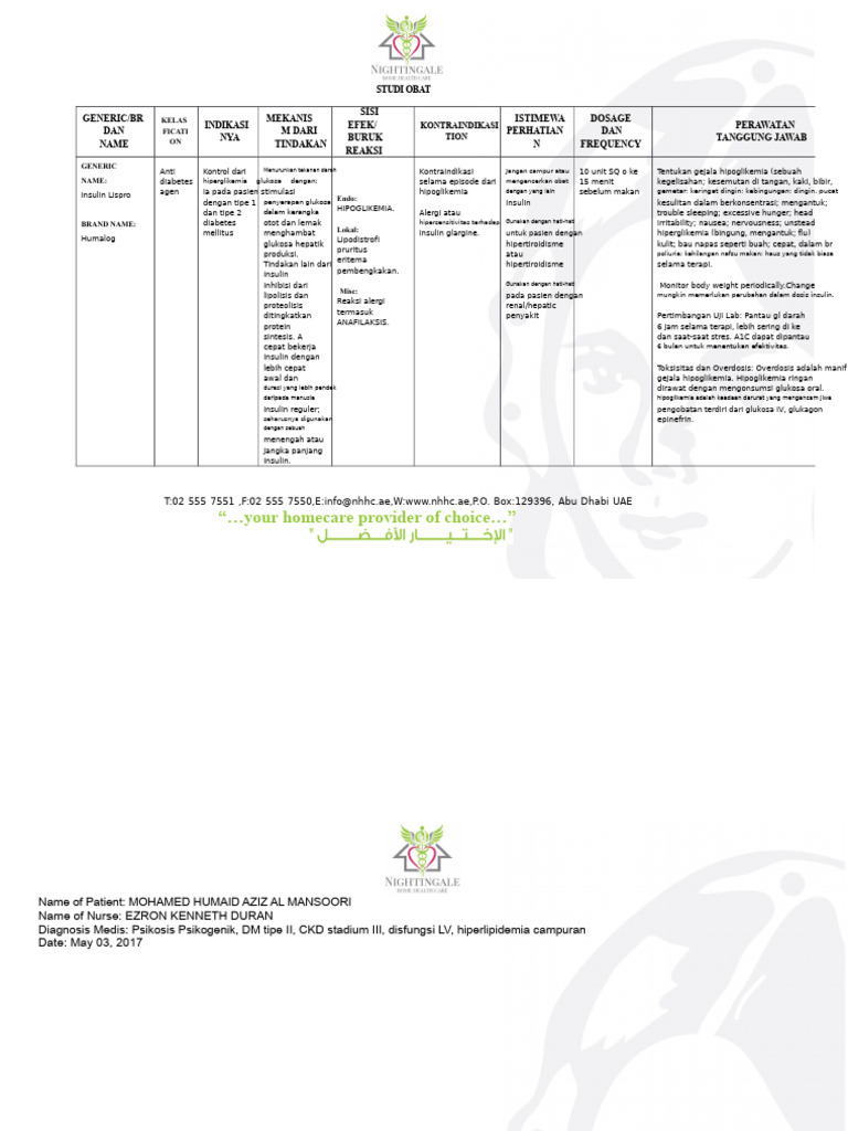 Studi Obat Insulin Lispro | PDF