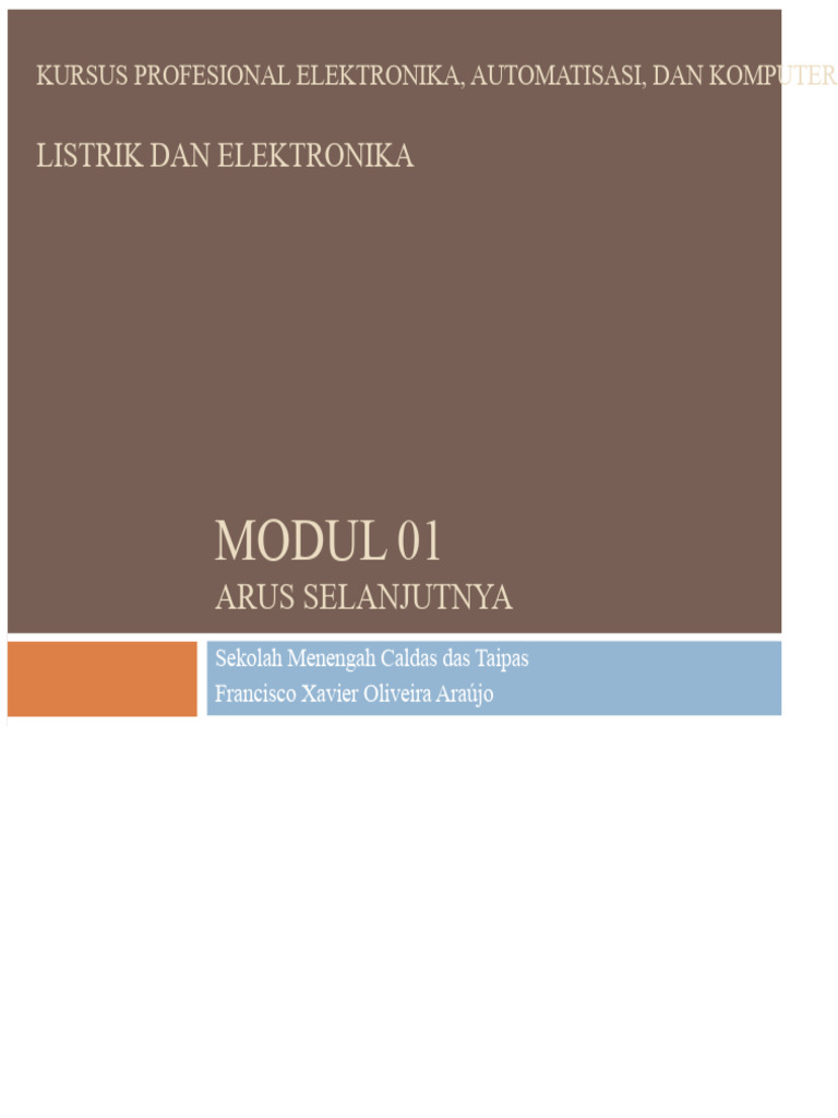 Modul 01 - Rangkaian Listrik | PDF
