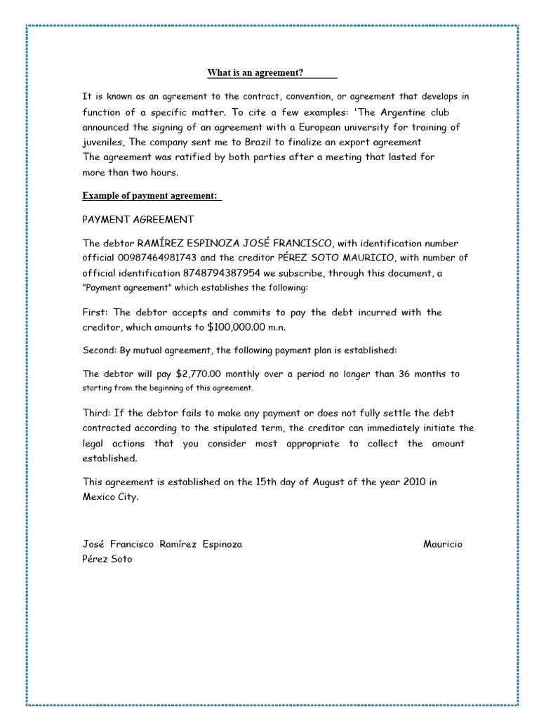 What Is An Agreement? | PDF