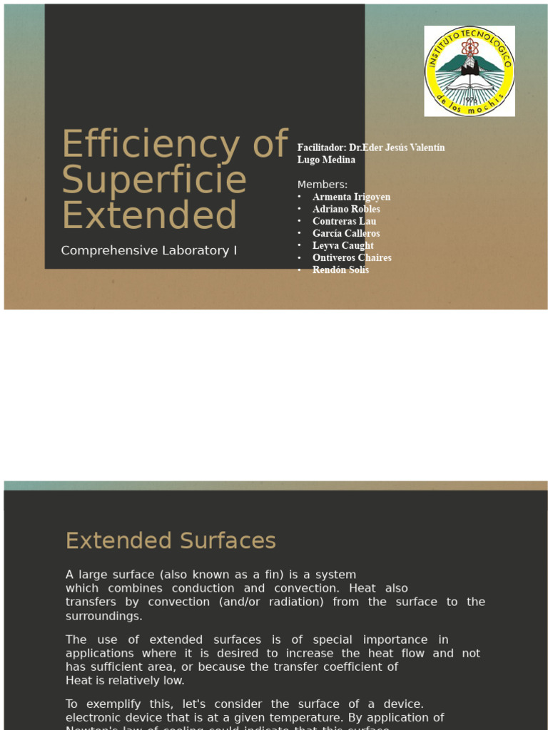 Efficiency of Extended Surfaces in Heat Transfer | PDF | Heat Transfer ...