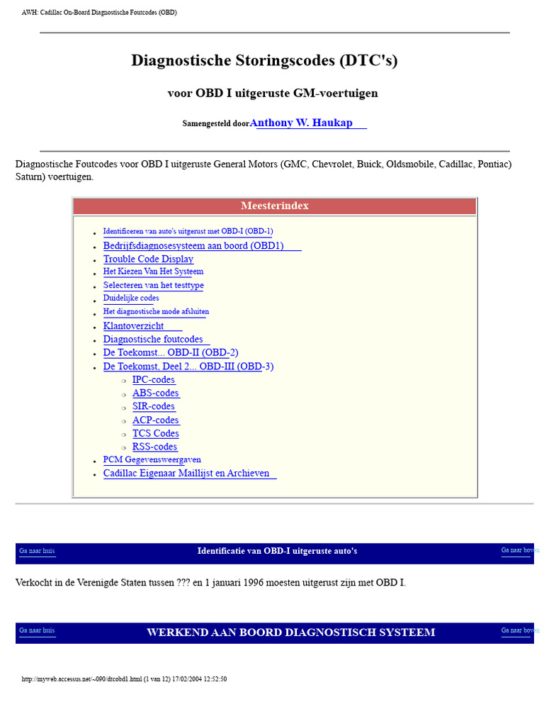 DTC Cadillac | PDF