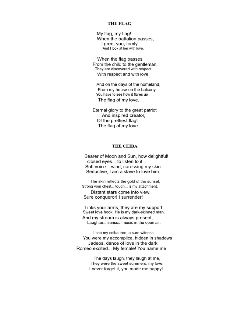 10 Poems To The Homeland | PDF