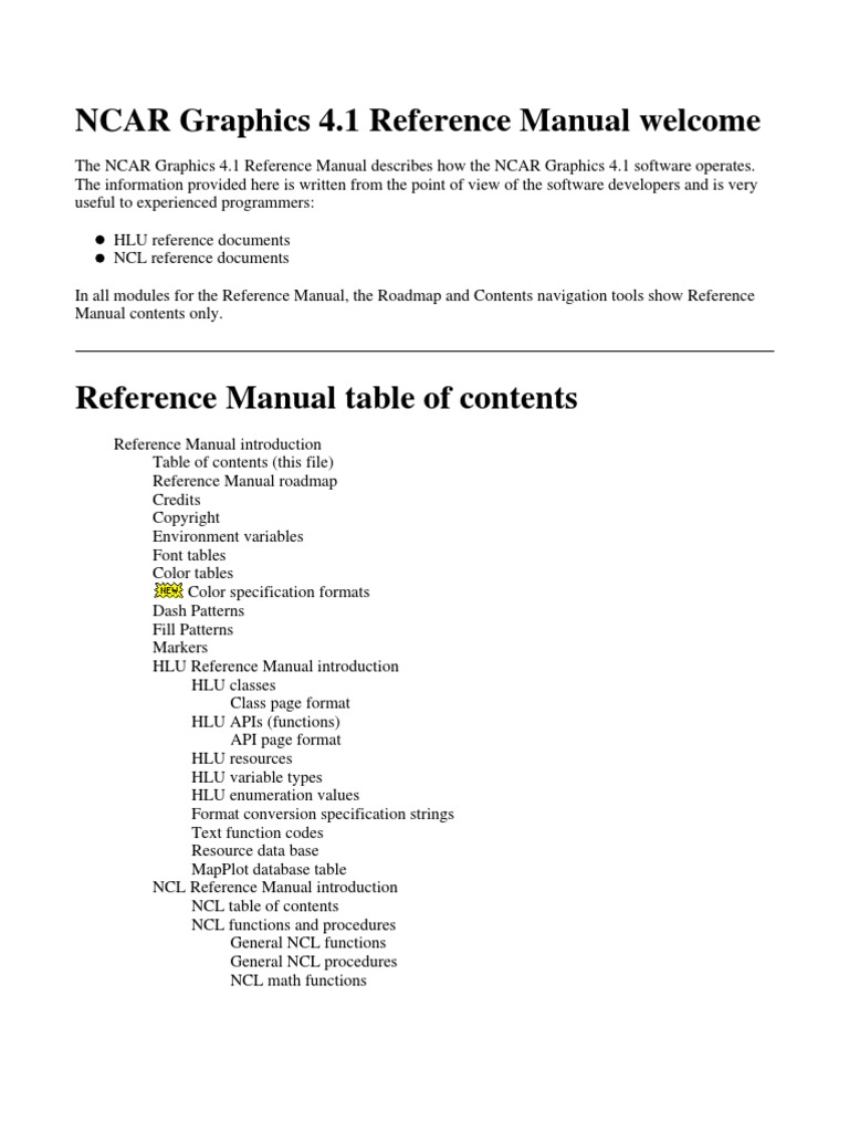 NCAR Ref | PDF | Computer Data | Computer Programming