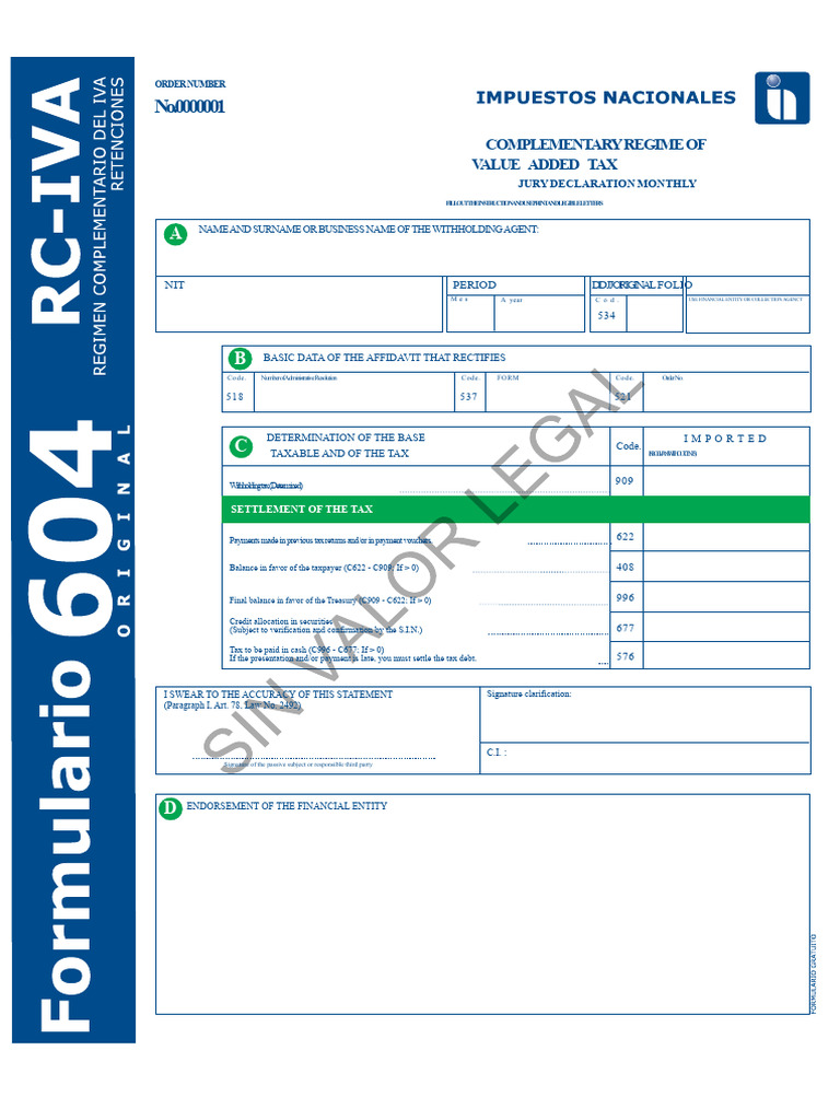 RC Iva604 | PDF | Taxes | Payments