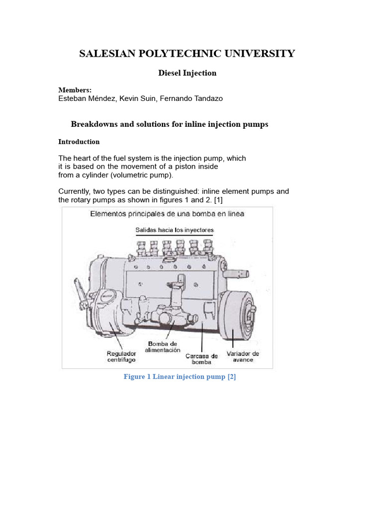 Failures and Solutions of Inline Injection Pumps | PDF | Fuel Injection ...