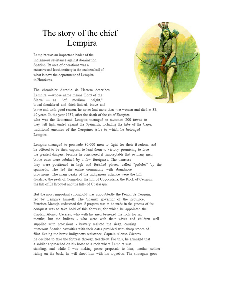 Biography of Lempira | PDF | Conflicts | Military Operations