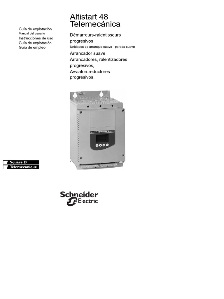 Manual de Altistart 48 | PDF | Arranque | Energia electrica