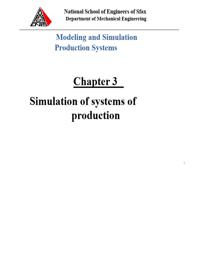 Chapter 3 Simulation of Production Systems | PDF | Simulation | System