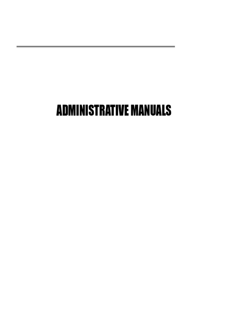Benefits and Drawbacks of Admin Manuals | PDF | Policy | Evaluation