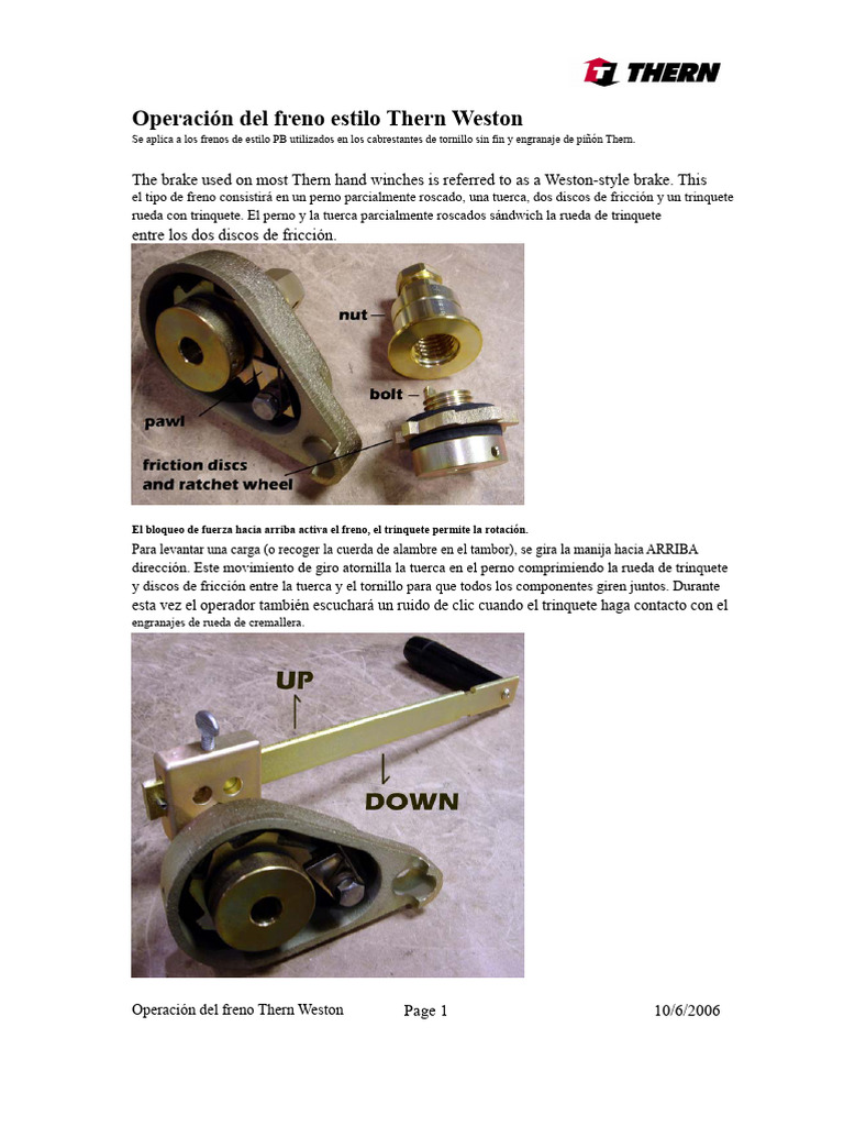 Operación1 Brake Weston | PDF | Máquinas | Ingeniería mecánica
