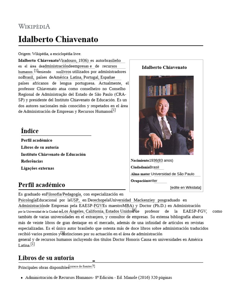 Idalberto Chiavenato | PDF | Licencia Creative Commons