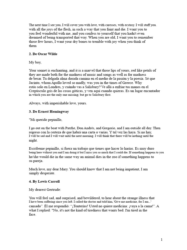 10 Famous Love Letters | PDF