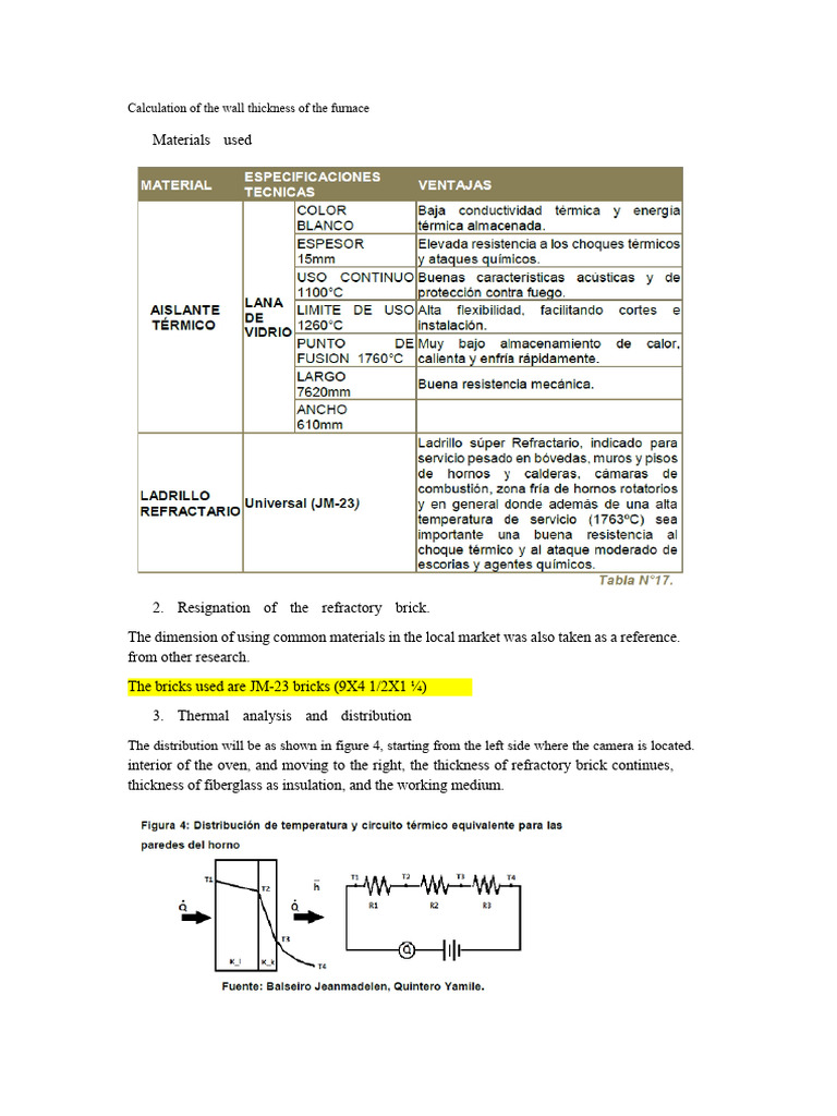 Furnace Wall Thickness Calculation Guide | PDF | Heat Transfer ...