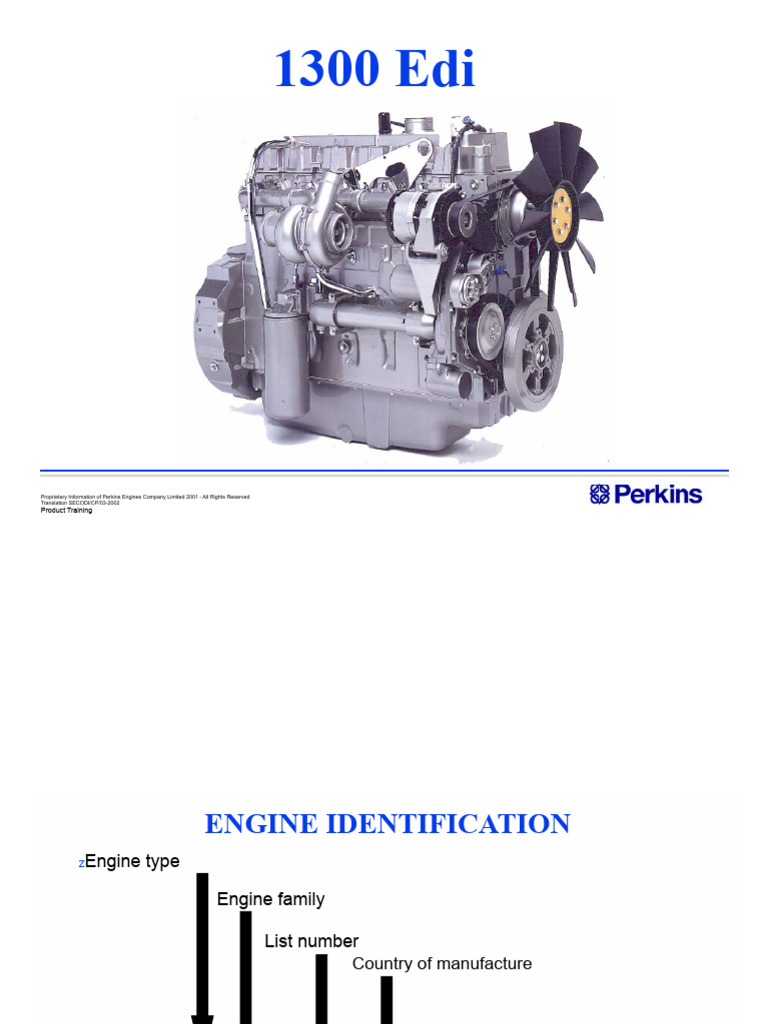 106866419-Perkins-1300edi1 2020 | PDF | Fuel Injection | Diesel Engine