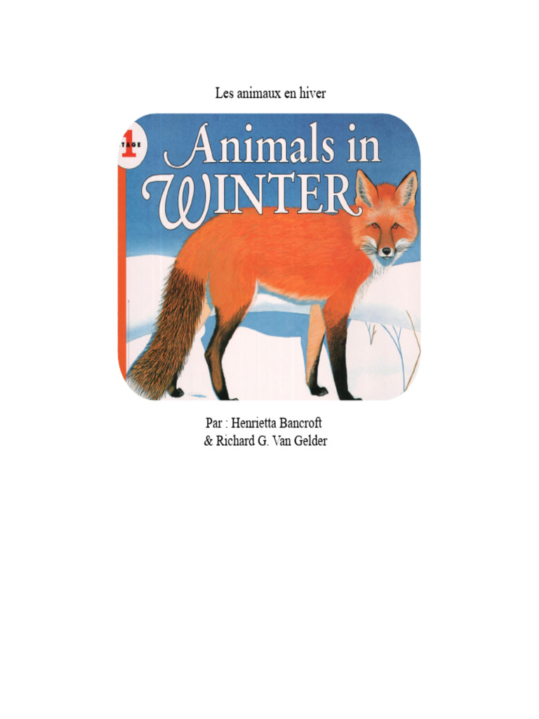 Animaux et stratégies d'hiver | PDF | Migration des oiseaux | Hiver