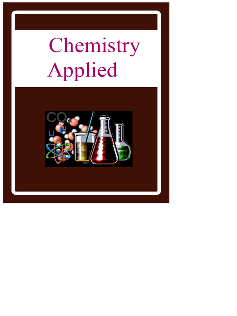 Applied Chemistry Course Overview | PDF | Engineering | Gases