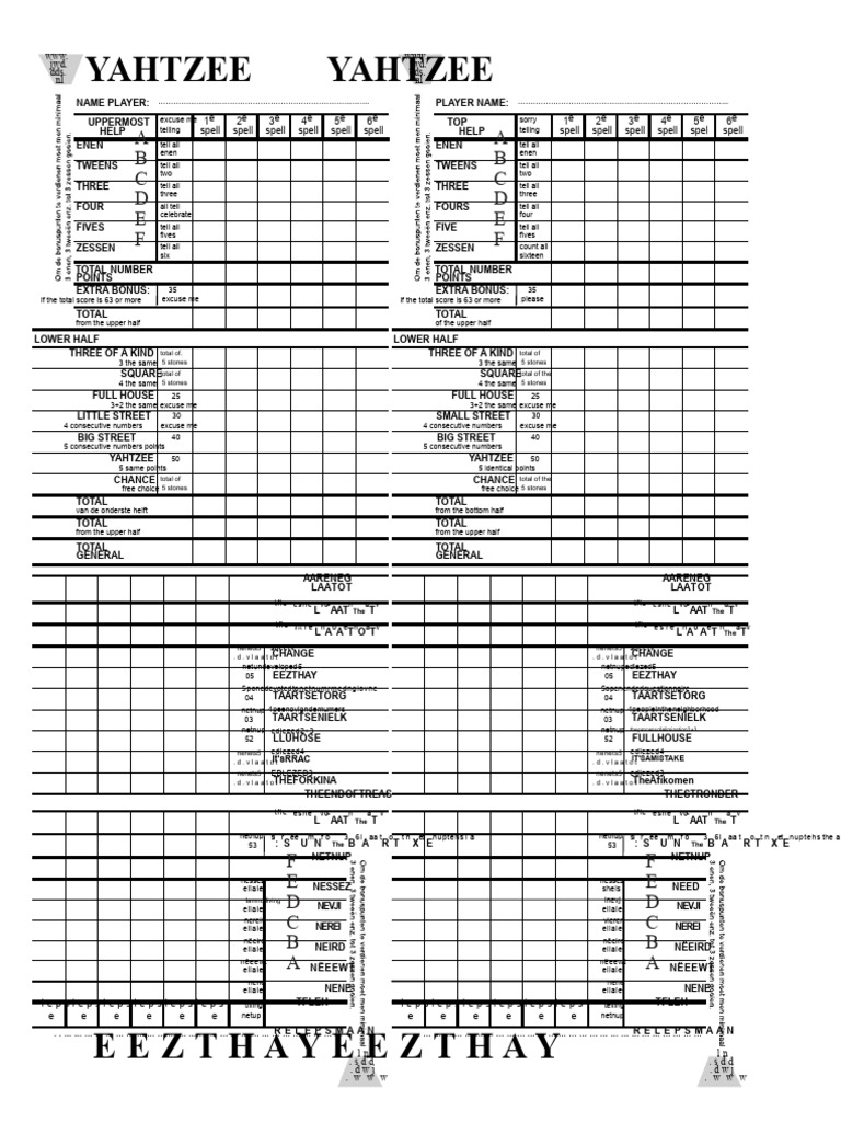 Yahtzee Form | PDF | Ios Software | Gaming