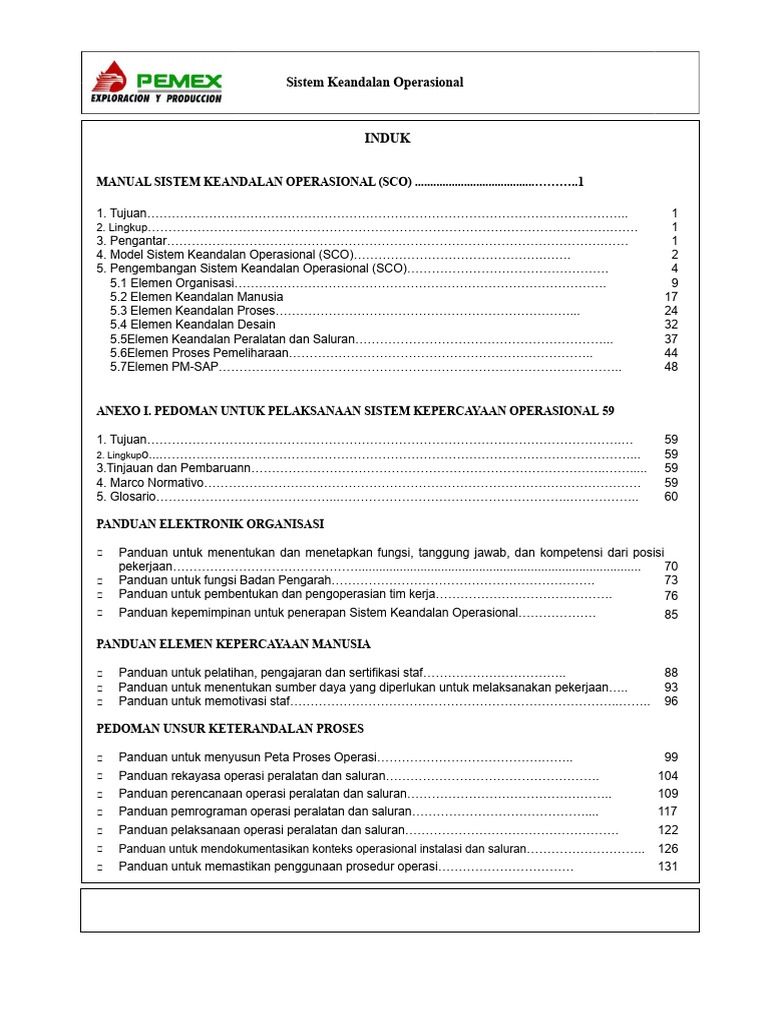Panduan Sistem Keandalan Operasional | PDF