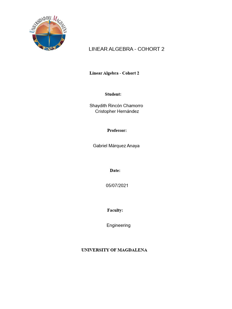 Linear Algebra Performance Quiz | PDF | Euclidean Vector | Linear Algebra