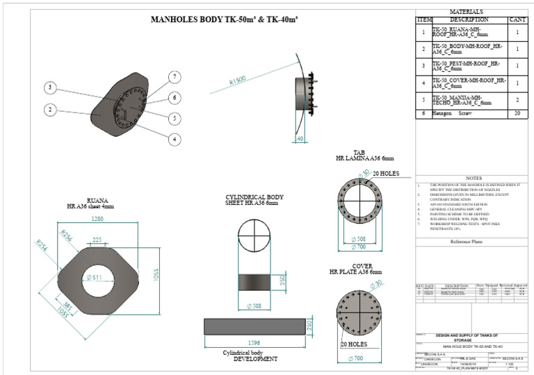 Manhole Body Specifications TK-50 & TK-40 | PDF