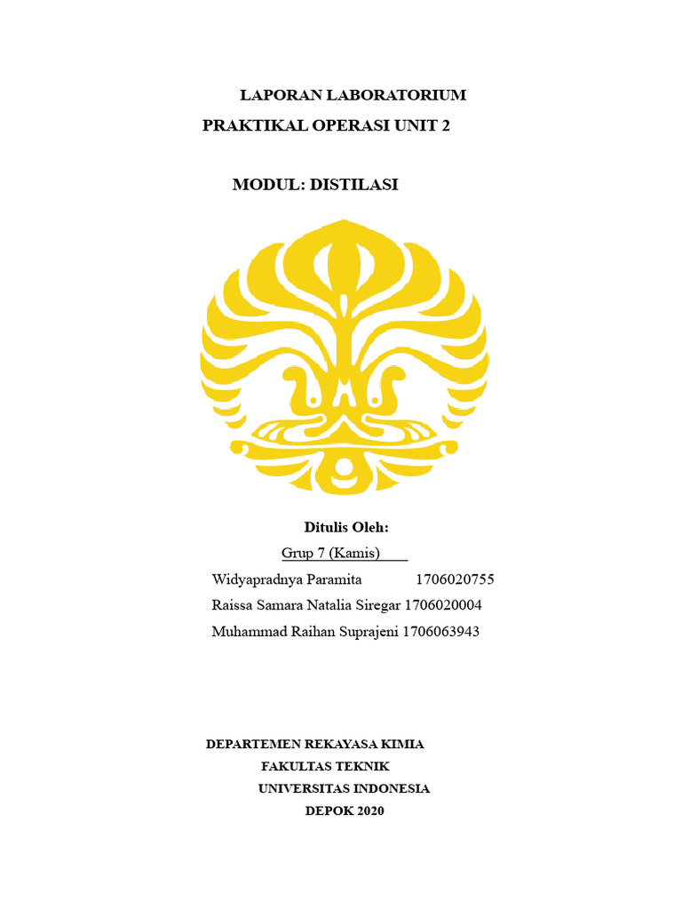 Praktikum Distilasi: Pengaruh Refluks | PDF
