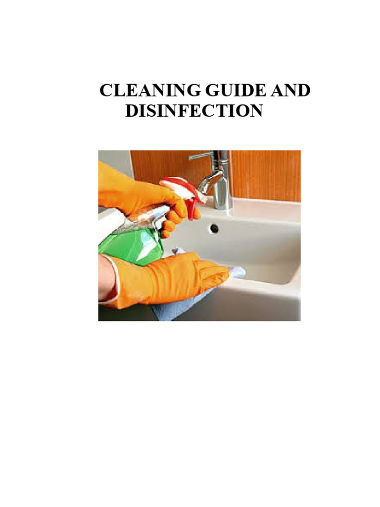 Cleaning and Disinfection | PDF | Disinfectant | Hygiene
