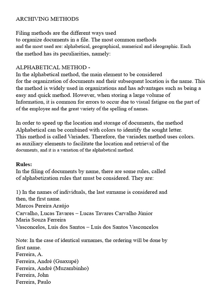 FILING METHODS | PDF