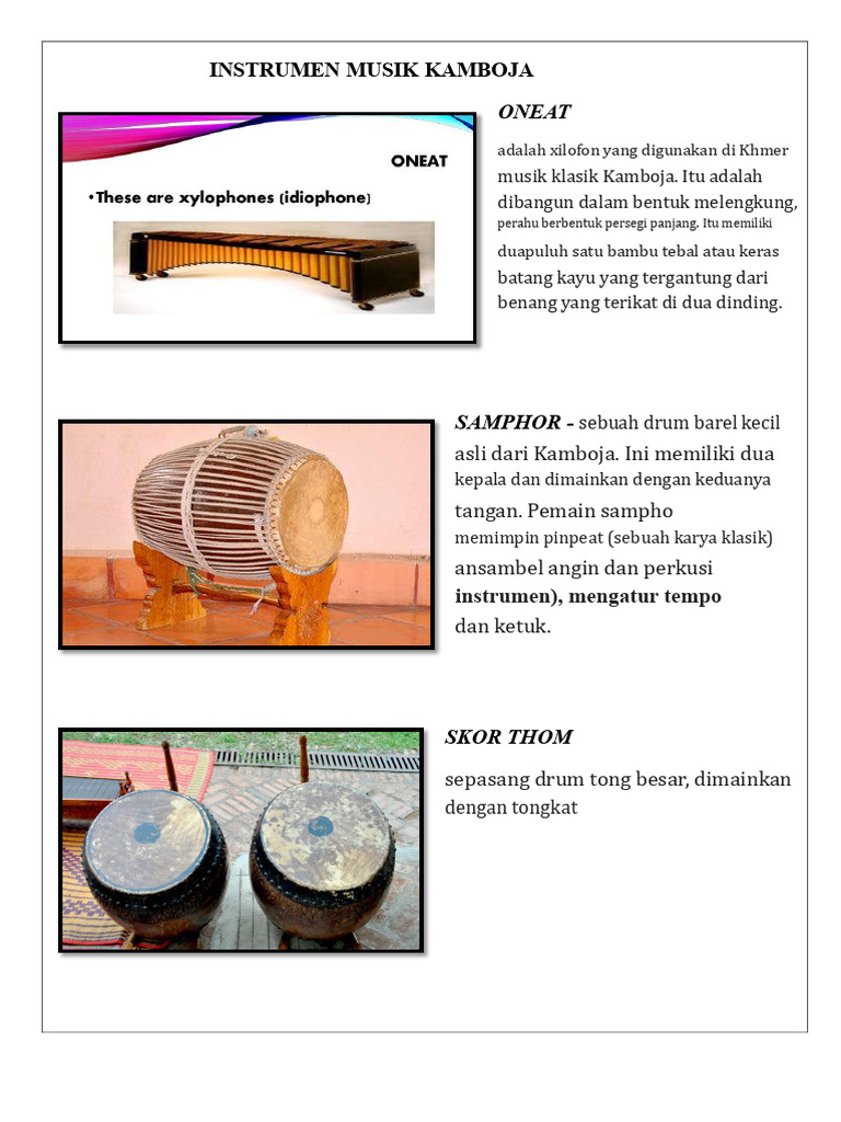 Instrumen Musik Tradisional Asia Tenggara | PDF