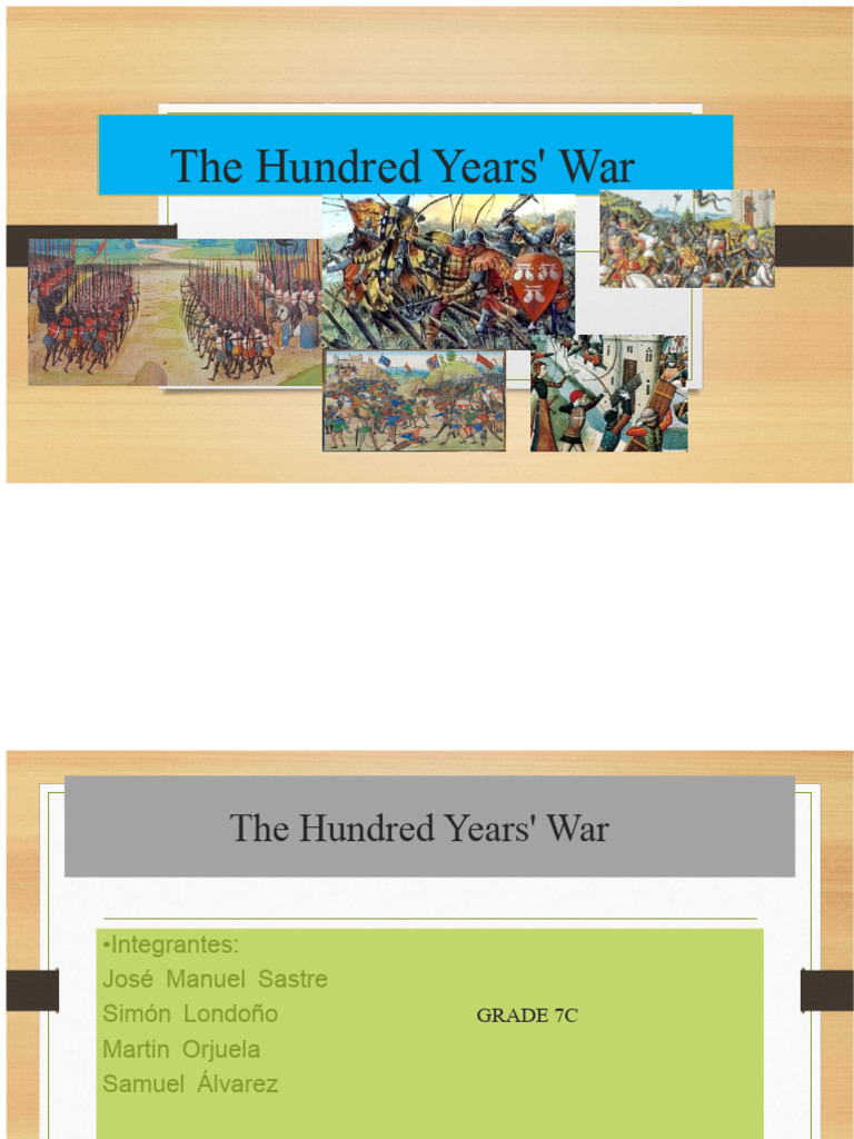 The Hundred Years' War SLIDES | PDF | Joan Of Arc | France