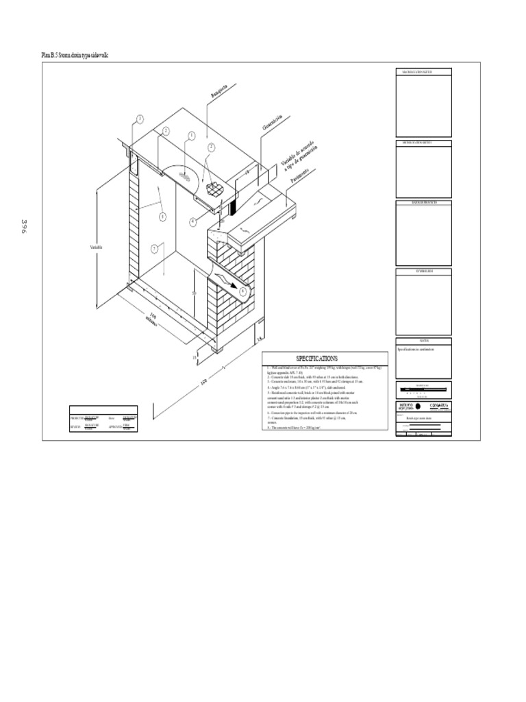 Storm Drain Sidewalk Specifications | PDF | Concrete | Materials