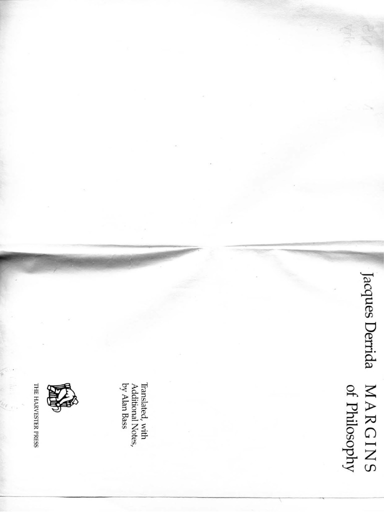 Jacques Derrida, Alan Bass - Margins of Philosophy (1982, University of ...
