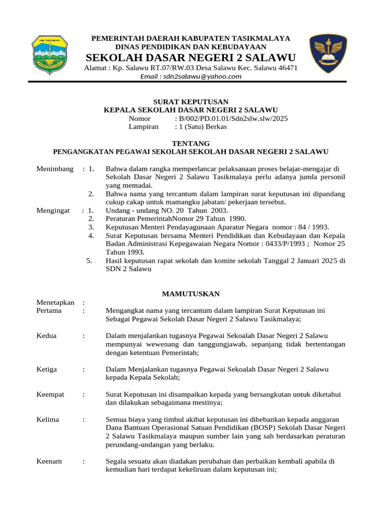 Sk Elsi Nopita Sari 2025 | PDF