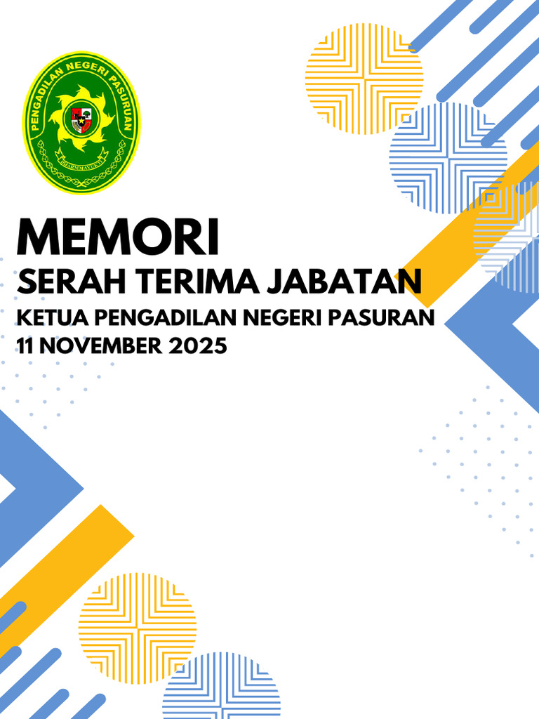 Cover Memori Sertijab | PDF