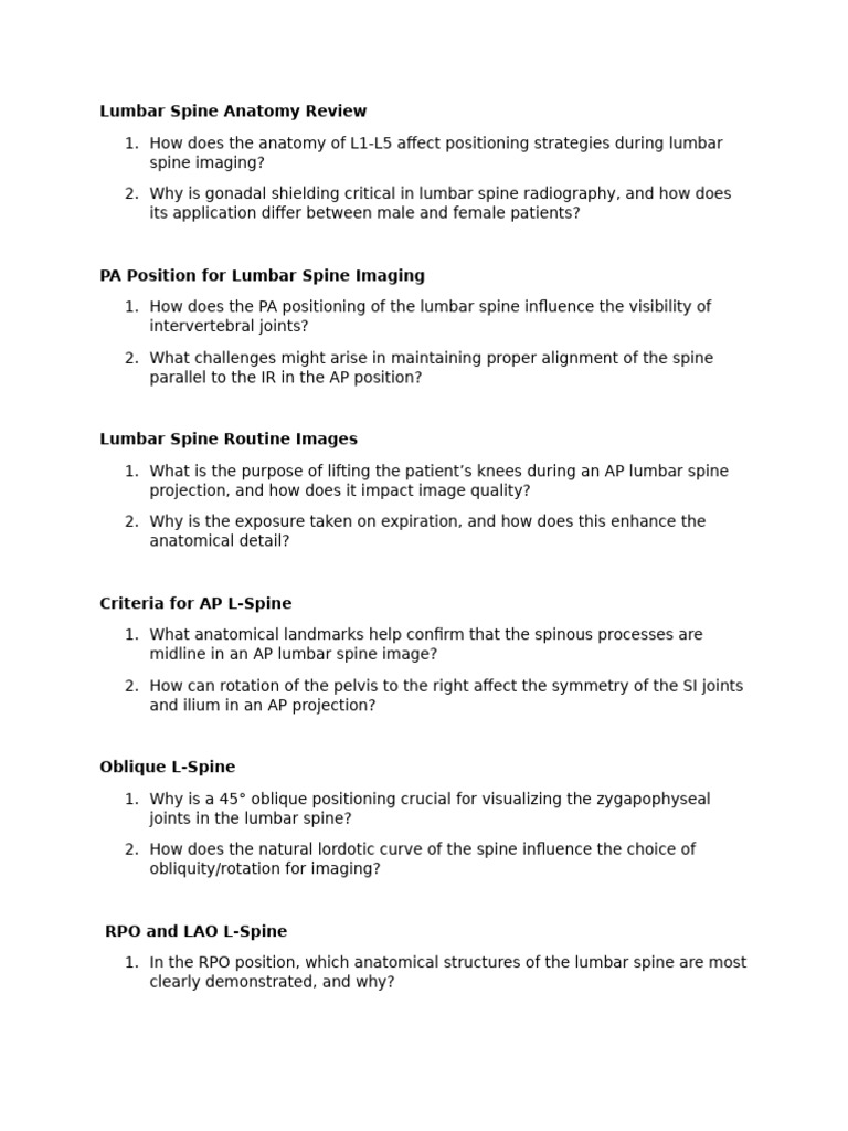 2025 L Spine SI Joints Worksheet | PDF | Skeletal System ...