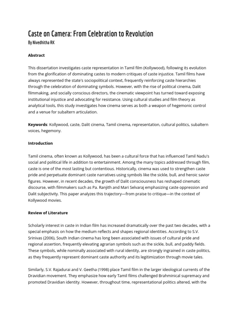 Caste On Camera - From Celebration To Revolution | PDF | Caste | Dalit
