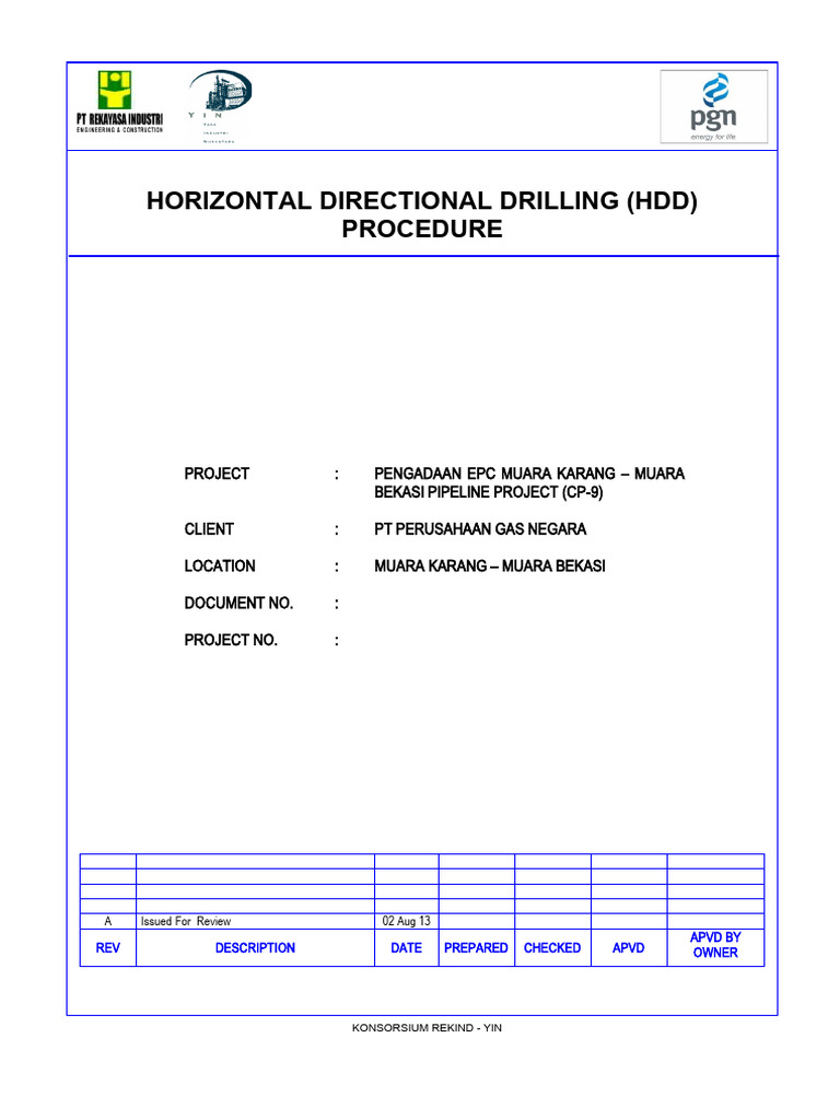 Horizontal Directional Drilling (HDD) | PDF | Pipe (Fluid Conveyance) | Stress (Mechanics)