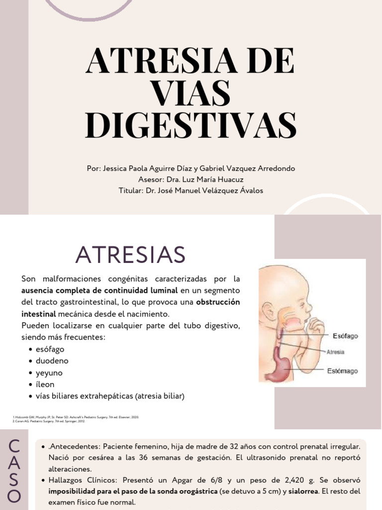 Atresia de Vías Digestivas-2 | PDF | Tracto gastrointestinal ...
