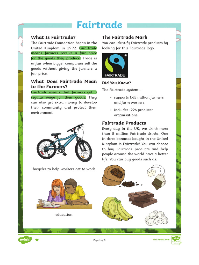 (487856) Fairtrade | PDF | Fair Trade | Food Industry