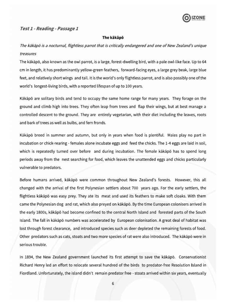 Test 1 Reading | PDF