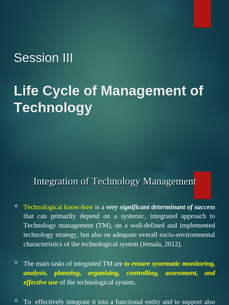 Session 3 - Integration of TM & Life Cycle | PDF | Policy | Life Cycle ...