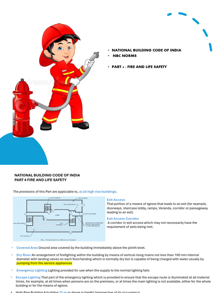 NBC India: Fire and Life Safety Guidelines | PDF | Stairs | Firefighting