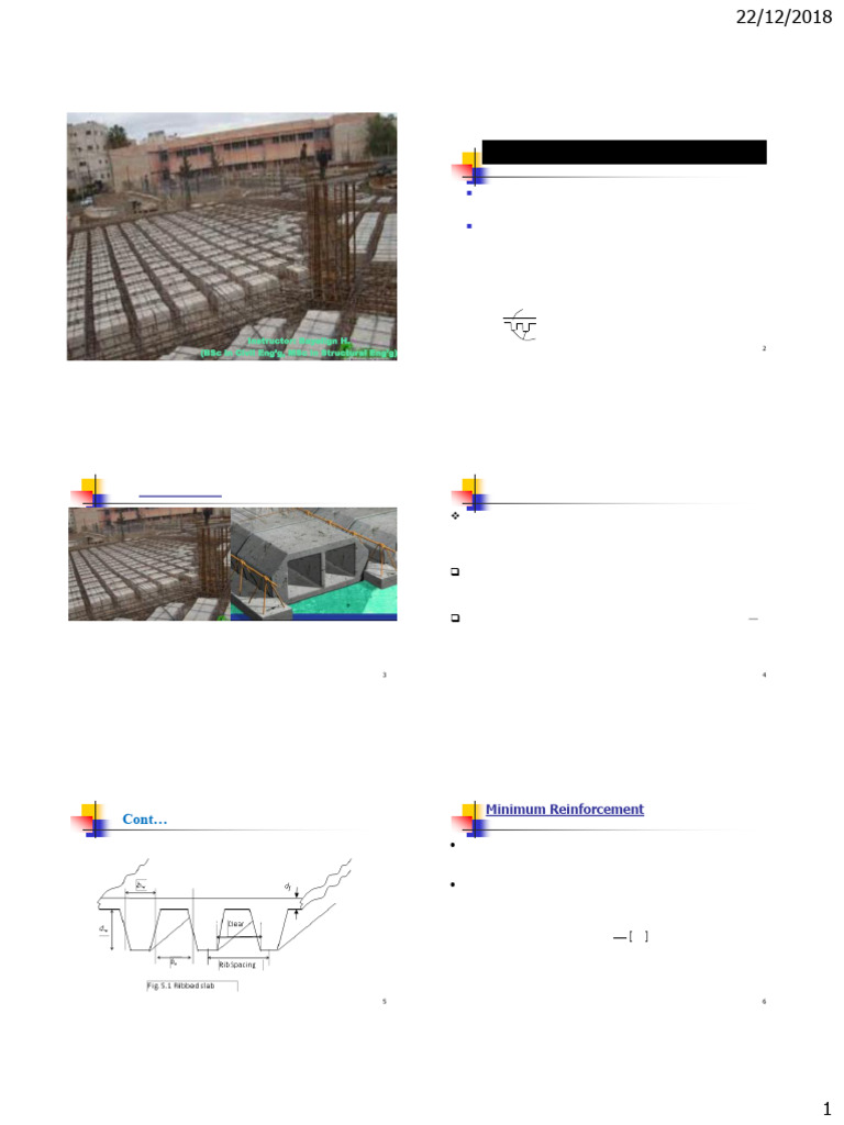 One Way Slab (2) ' | PDF | Beam (Structure) | Applied And ...