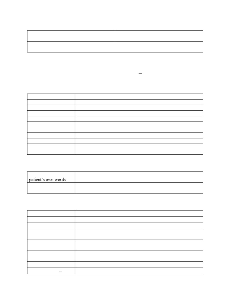 Complete Health History Interview | PDF