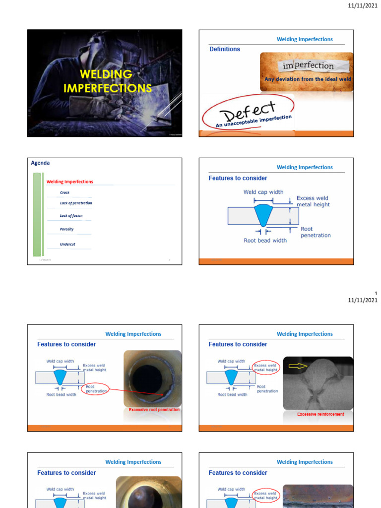 Basic Welding Training (Welding Imperfections) | PDF | Welding ...