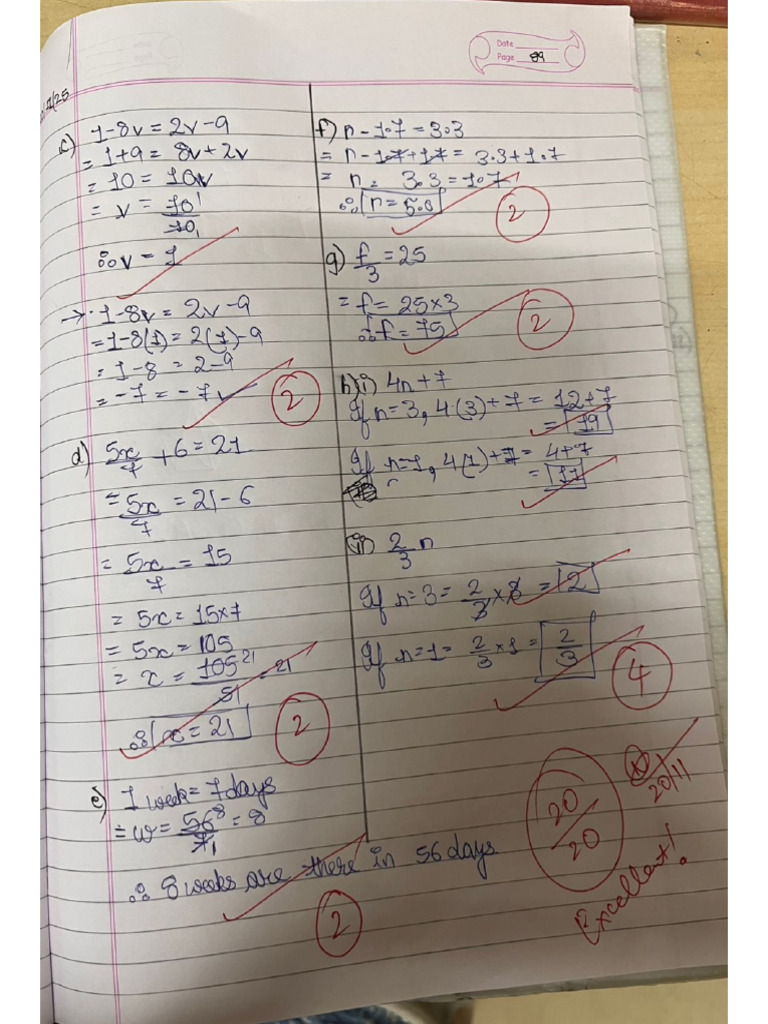 Class 6 Maths Solution 1 | PDF