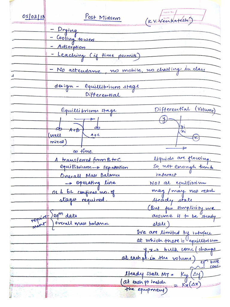 Mass Transfer II Post Midsem | PDF