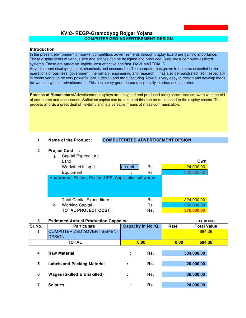 Computerized Advertisement Design | PDF | Cost | Advertising