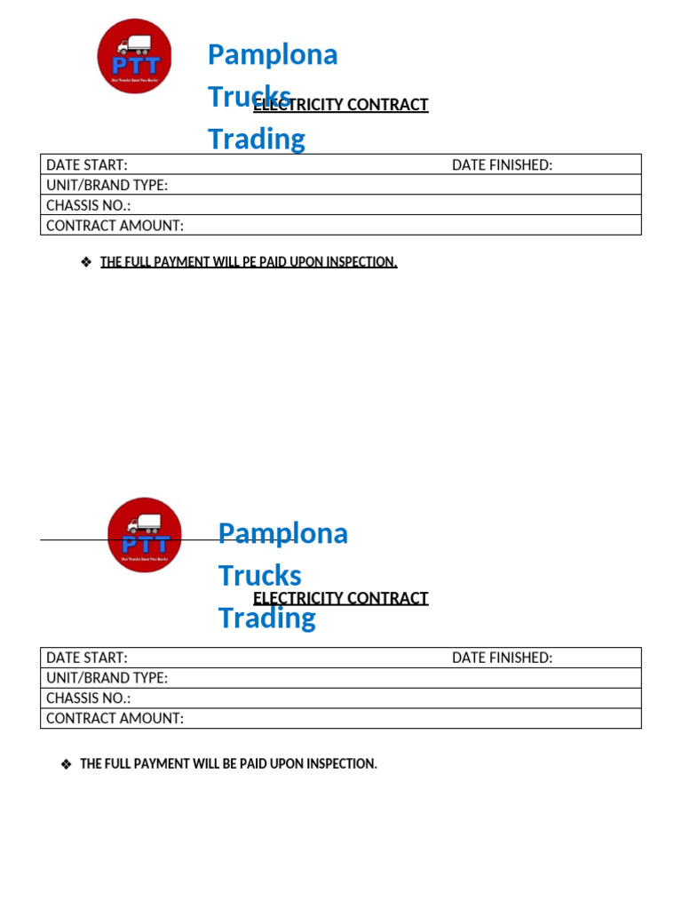 Electricity Contract | PDF