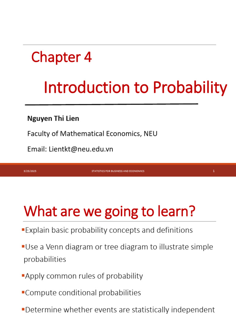 SFM - Tutorial - c4 | PDF | Probability | Statistics